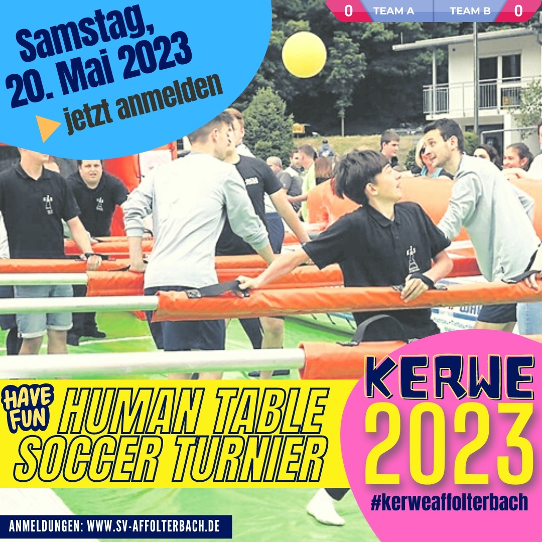 Affolterbacher Kerwe Human-Table-Soccer Turnier | Gemeinde Wald-Michelbach